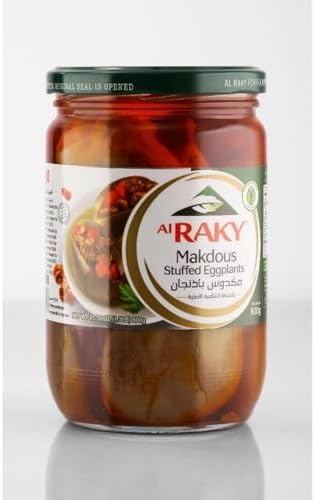 سعر Al Raky Makdous Pickled Stuffed Eggplants in Oil 650 g فى السعودية ...