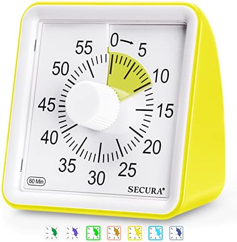 سعر Secura 60-Minute Visual Timer, Classroom Classroom Timer, Countdown ...