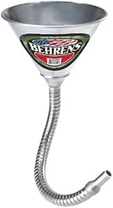 Amazon.com: Behrens 1-Quart Galvanized Steel Funnel with 14-Inch Flex ...