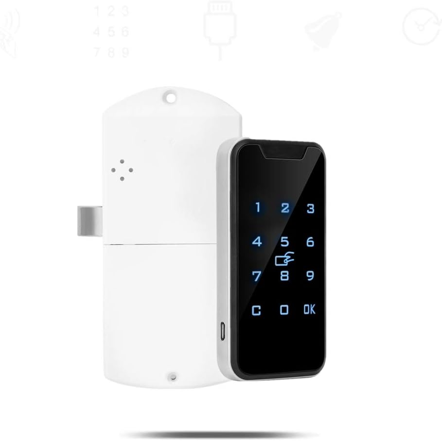 Electronic Cabinet Lock, Smart Digital RFID Password Lock Touch Keypad ...