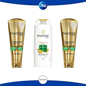 Pantene Pack Pantene Pro-v Restauración Shampoo + 3 Minute Miracle, color Verde, 1 count, pack ...