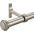 Amazon.com: Heavy Duty 1 Inch Diameter Single Curtain Rods, Curtain ...