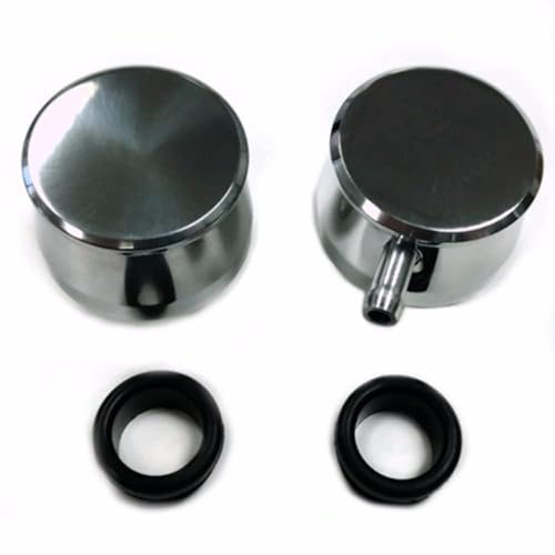 Pirate Mfg Hot Rod Polished Billet Aluminum PCV & Valve Cover Breather ...