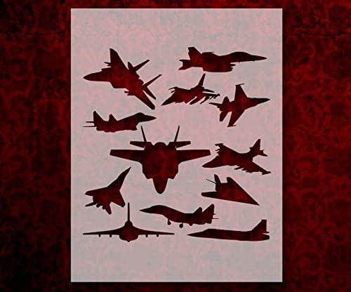 Amazon.com: Airforce Fighter Jets Airplanes Stealth Bomber Stencil ...