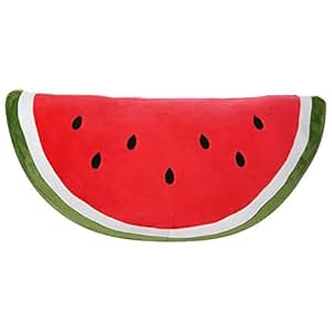 Amazon.com: Semicircular Watermelon Plush Soft Stuffed Watermelon ...