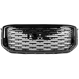 Amazon.com: ZMAUTOPARTS Mesh Style Front Upper Hood Grille Grill Gloss Black For 2015-2020 GMC ...