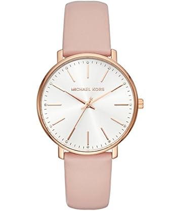 Michael Kors Women's Analogue Quartz Watch with Leather Strap MK2735 ...