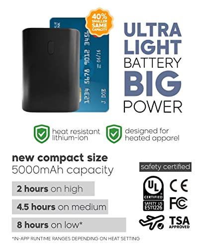 Venture Heat Men's Bluetooth Heated Jacket with Battery Pack Included ...