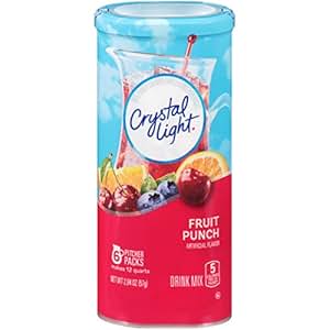 Amazon.com : Crystal Light Fruit Punch Drink Mix, 72 Pitcher Packets ...
