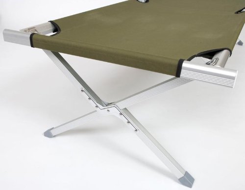 Earth Products Jamboree Military Style Folding Cot with Free Side ...