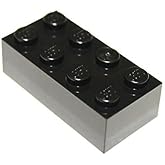Amazon.com: Classic Brick Block Bulk, Black Bricks 2x4, Building Bricks ...
