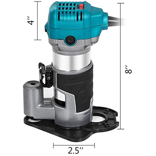 Mophorn Compact Router 1.25HP with Fixed Plunge and Offset Base ...