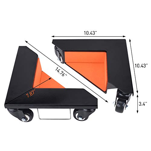SOLEJAZZ Furniture Dolly Cabinet Corner Mover Dollies 1420 lb. Load ...