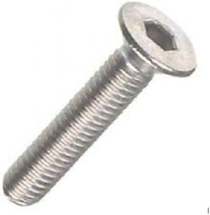 6mm Countersunk Bolts (20 Pack) M6 X 10mm (Including Head) A2 Grade ...