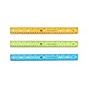 Amazon.com : Charles Leonard Plastic Ruler, Double Bevel, 12 Inches ...