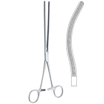 Amazon.com: Kocher Intestinal Clamp Forcep, Curved, 22 cm/8.75 ...