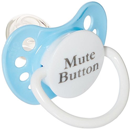 Mute Button Pacifier (Baby Blue) | Pricepulse