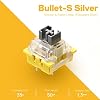 Redragon A113 Bullet-S Linear Mechanical Switch, 3-Pin Plate Mounted ...
