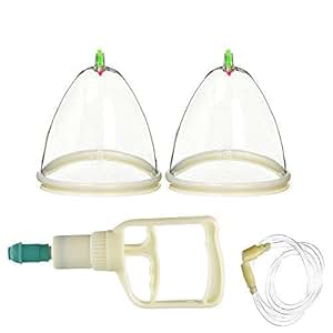 Copas para succionar de los pechos al vacío. Dos copas para aumentar y ...