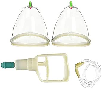 Copas para succionar de los pechos al vacío. Dos copas para aumentar y ...