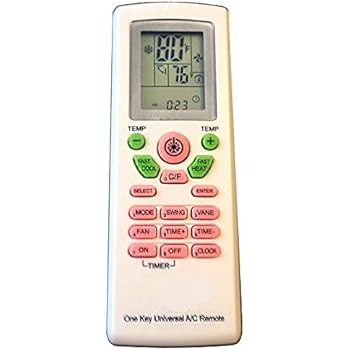 Amazon.com: HQRP Universal A/C Remote Control for TRANE Air Conditioner ...