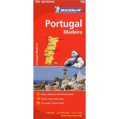Michelin Portugal Map 733 MapsCountry Michelin Map – Mapa dobrado,