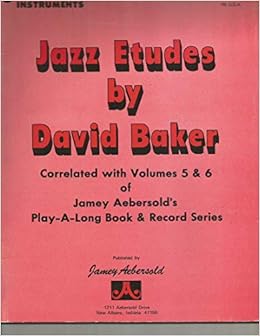 Amazon.com: Jazz Etudes by David Baker Bb Instruments Correlates w/Vols ...