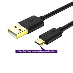 Amazon.com: Sony PS4 controller Cable - Gold Plated Extra Long 6.5 foot ...