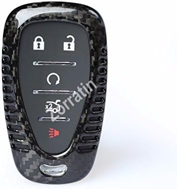 Amazon.com: Luxury Real Carbon Fiber Key Case Cover for Chevrolet ...