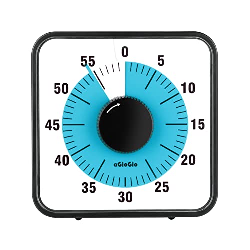 aGIOGIO 60-Minute Visual Countdown Timer,7.5 Inch Oversize Classroom ...