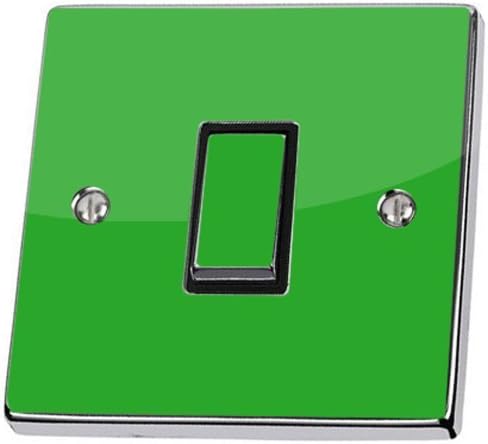 Plain Bright Green Light Switch Sticker vinyl skin cover decal: Amazon ...