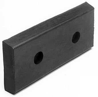 Durable Corporation Rubber Molded Bumper, Rectangular, Horizontal Mount ...