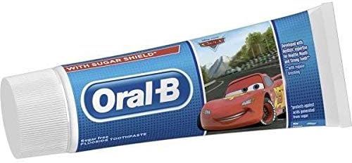 Oral-B Kids 3+Yrs Disney Cars Toothpaste mild Flavour Now with Sugar ...