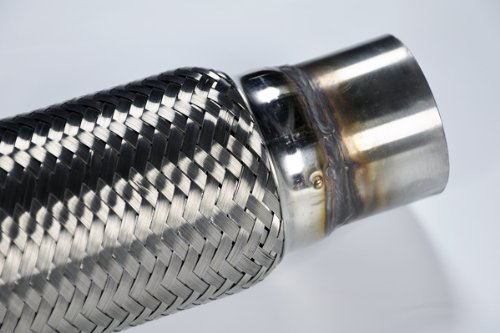 Godspeed 2.5"(I.D.) X 8"(L) X 12"(OL) Exhaust Flex Pipe Universal Fit ...