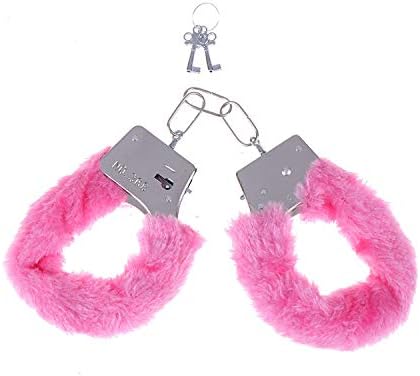 Caiyao Colorful Plush Handcuffs Bracelets Love Game Fluffy Handcuffs ...