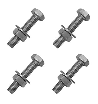 M12 X 100 MM HEX BOLT (10 PCS PACK) HIGH TENSILE WITH NUT WASHER ...