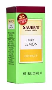 Amazon.com : Sauer's Lemon Extract, 1-Ounce Bottles (Pack of 12 ...
