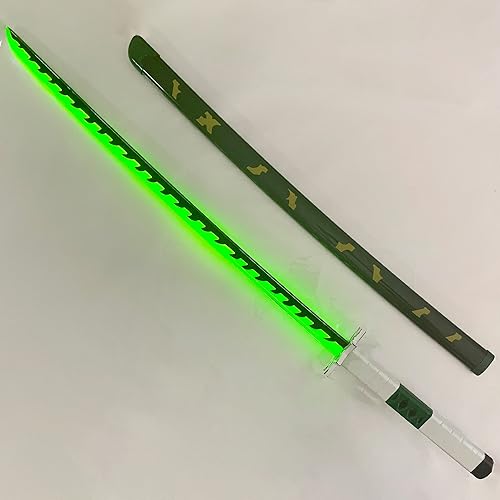 Edvena 41in LED Demon Slayer Samurai Sword Real Light Up Katana,Cosplay ...