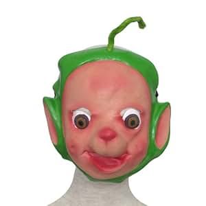 Amazon.com: Green Teletubbies Dipsy Rubber Face Mask Dress Up Costume ...