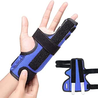 Amazon.com: Finger Splint for Fix the Pinky & Ring Fingers, Adjustable ...