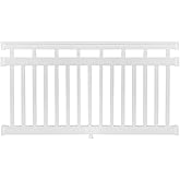Weatherables Yorkshire Porch and Deck Railing Kit – Vinyl Railing Kit ...