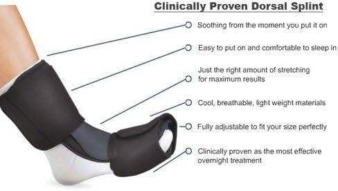 Dorsal Night Splint | Low Profile & Light Weight | Overnight Heel Pain ...