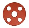 U-Turn - 3/4 inch Red Rubber Flange Gasket 1/8 Thick, Full Face, Class ...