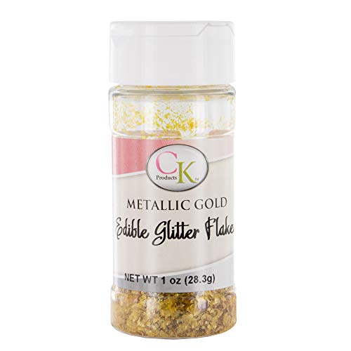 Edible Glitter Flakes, Metallic Gold, 1 Ounce in Dubai - UAE | Whizz ...