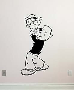 Amazon.com: Popeye Wall Decal Popeye The Sailor Vinyl Sticker Cartoon ...