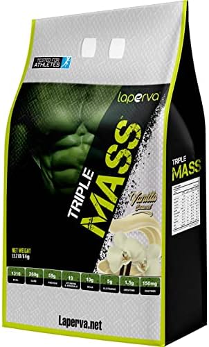 laperva Triple Mass Gainer Protein Powder, High Calorie Weight Gainer ...