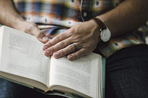 SafeRingz Metallic Silicone Wedding Ring, 6mm, Made in The USA, Men or ...