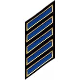Amazon.com: Uniform Service Hash Marks - Royal Blue/Medium Gold Stripes ...