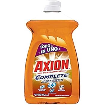 Axion Detergente Lavatrastes Liquido Limon, 900 ml: Amazon.com.mx ...