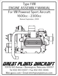 Type 1VW Engine Assembly Manual For VW Powered Sport Aircraft - BookMall